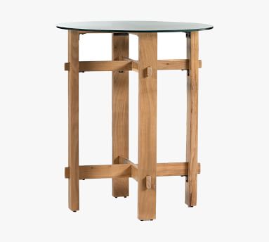 Castro Glass Top Round Bar Height Table | Pottery Barn