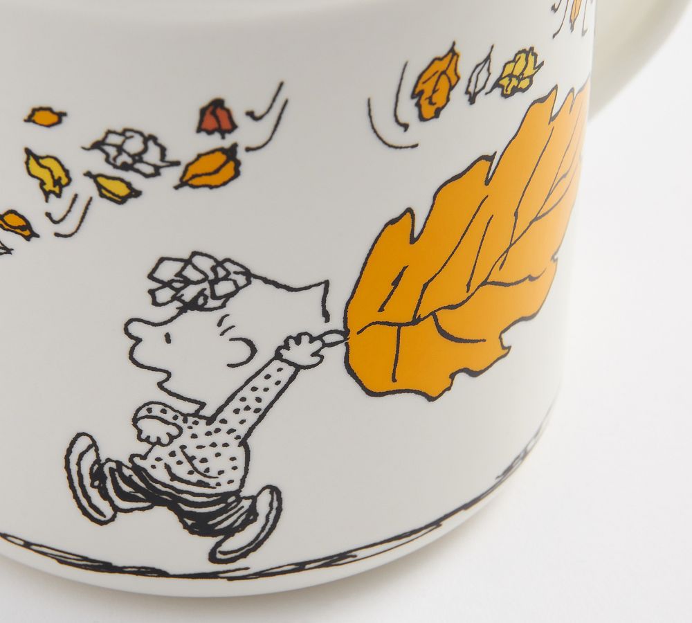 Peanuts™ Harvest Charlie Brown Decal Mugs - Set of 2 | Pottery Barn