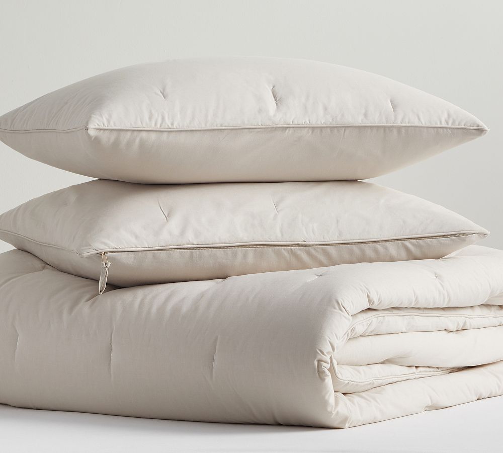 3-Piece Silas Solid Comforter & Shams Set | Pottery Barn