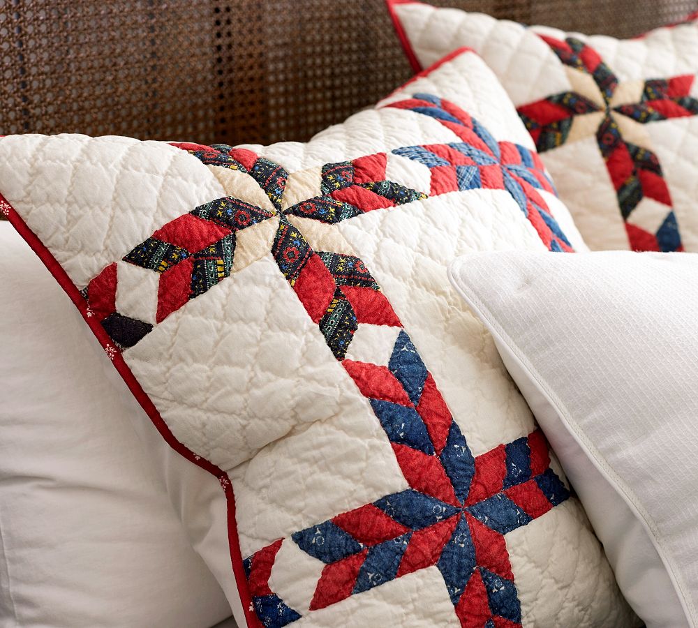 Larkin Handcrafted Quilted Sham | Pottery Barn