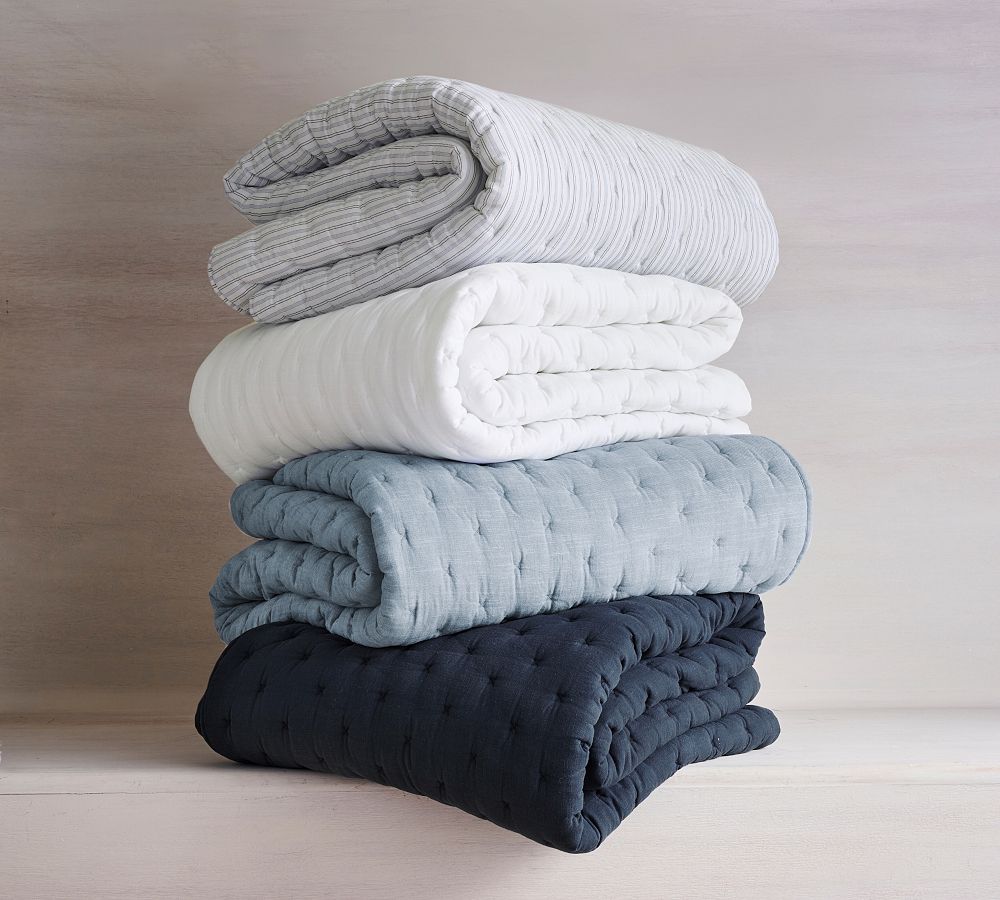 Cotton Cross Stitch Quilt | Pottery Barn