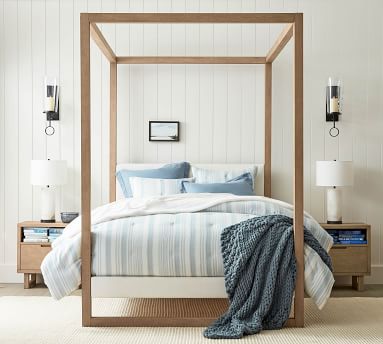 Hawthorn Striped Cotton Comforter | Pottery Barn