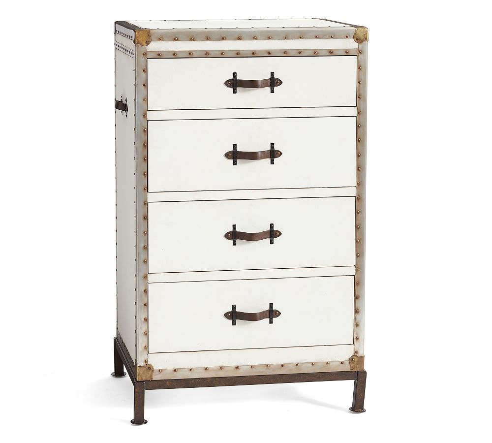 Ludlow Trunk 4-Drawer Tall Dresser | Pottery Barn