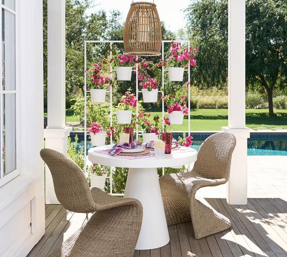 Encinitas Wicker Outdoor Dining Chair | Pottery Barn