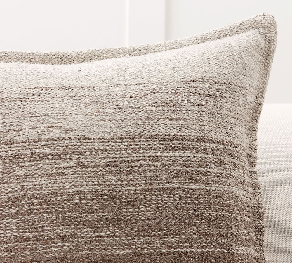 Ombre Undyed Wool Throw Pillow Cover | Pottery Barn