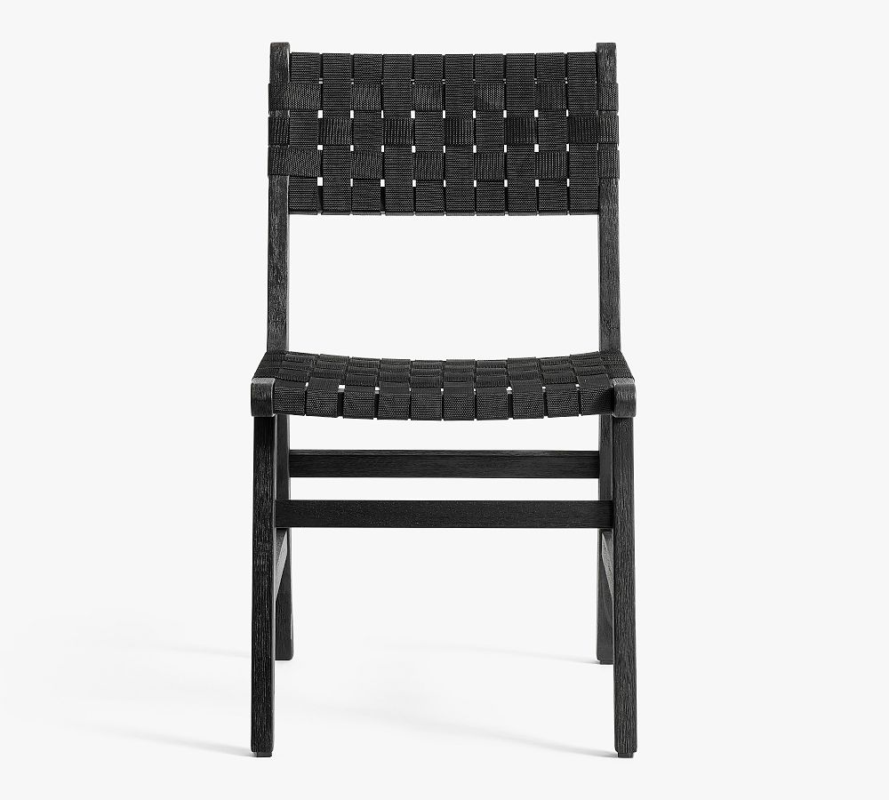 Abbott FSC® Acacia Woven Outdoor Dining Chair | Pottery Barn