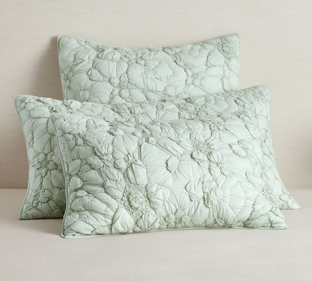 Monique Lhuillier Marguerite Quilted Sham | Pottery Barn