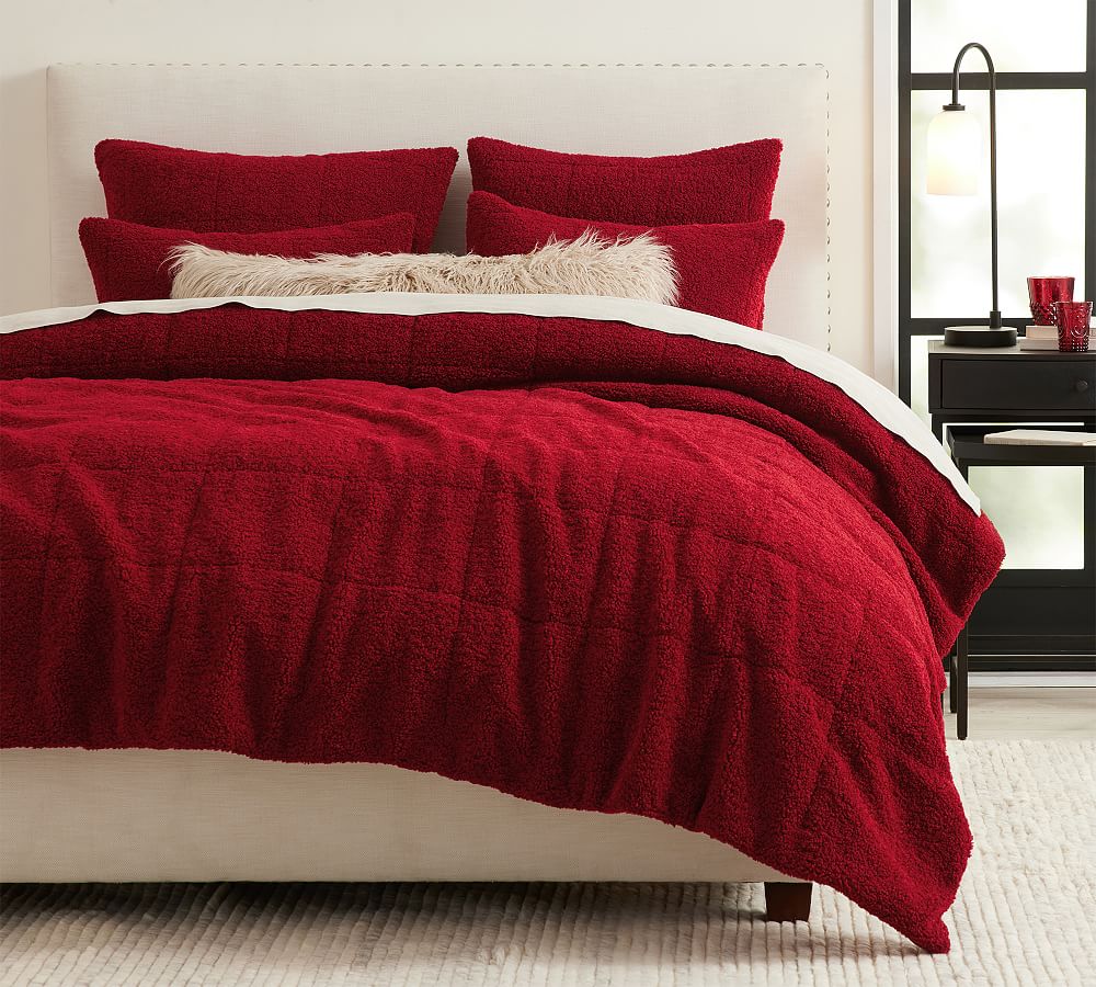 Teddy Faux Fur Quilt | Pottery Barn