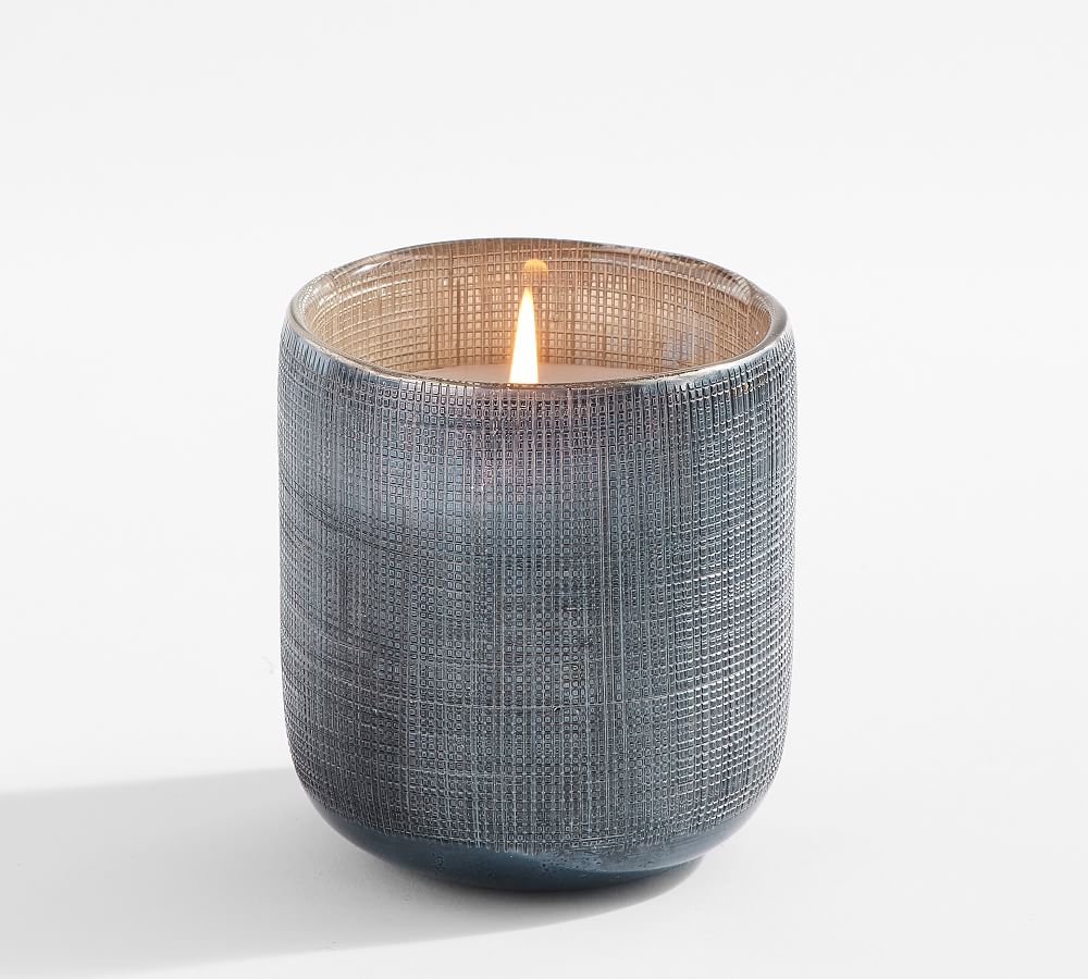 Textured Modern Glass Candles | Pottery Barn