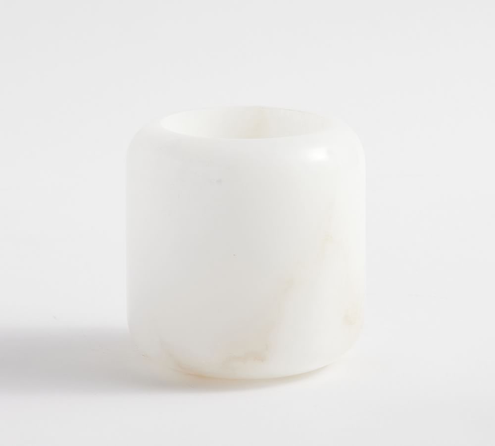 Nova Alabaster Votive Candleholder | Pottery Barn
