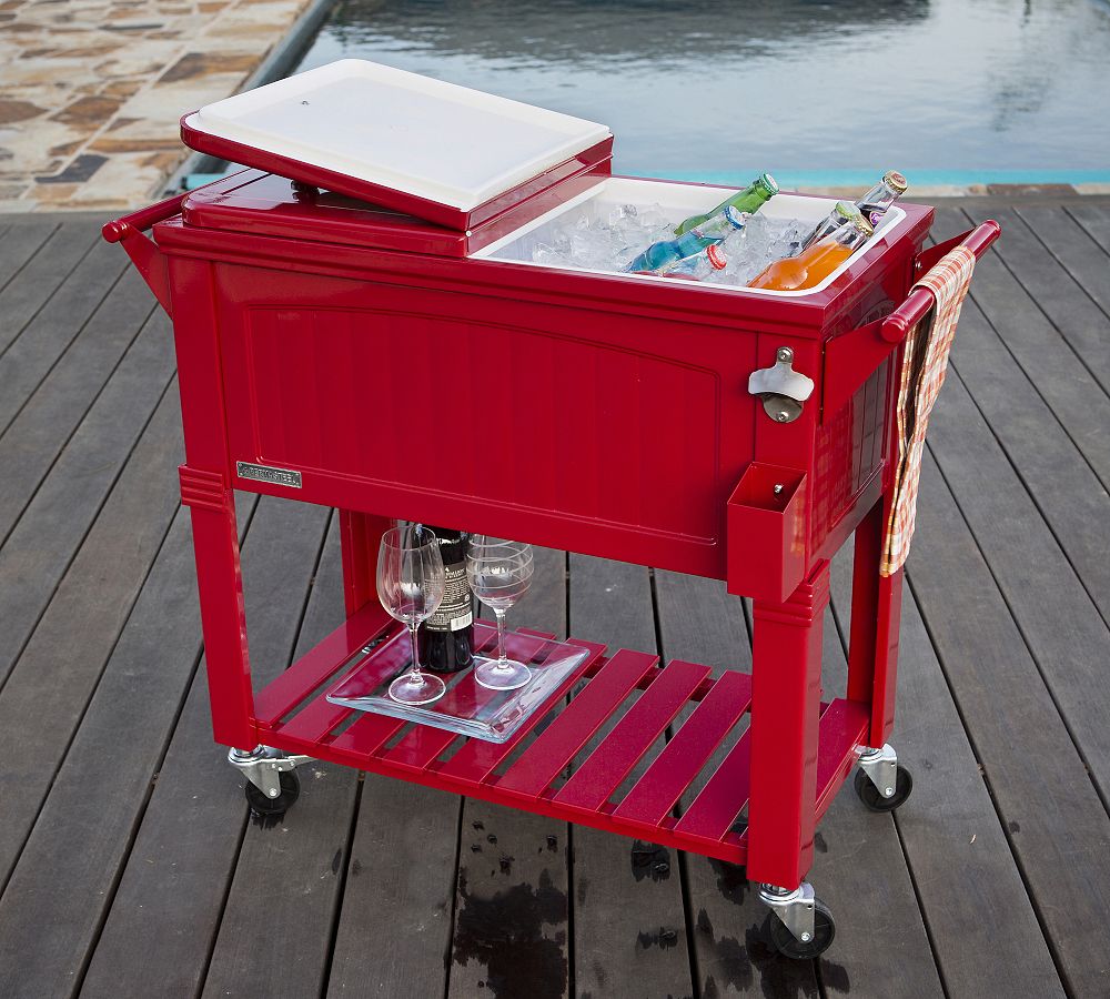 Permasteel Hyannis Stand-up Cooler with Bottle Opener | Pottery Barn