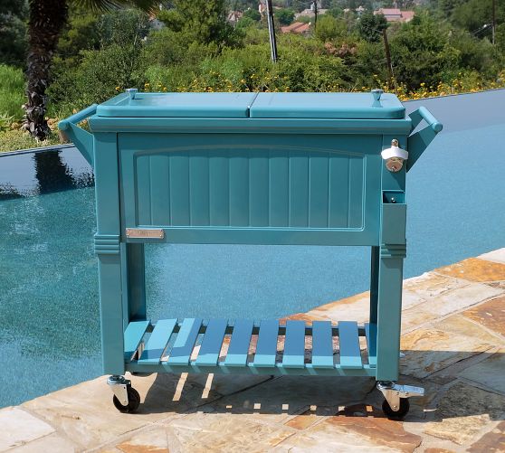 Permasteel Hyannis Stand-up Cooler with Bottle Opener | Pottery Barn