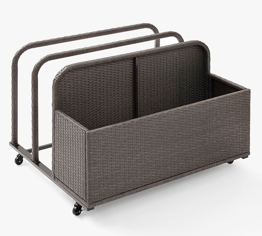 Benson Outdoor Wicker Pool Storage Caddy | Pottery Barn