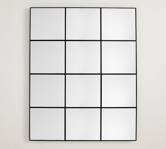 Hayes Paned Rectangular Mirror | Pottery Barn
