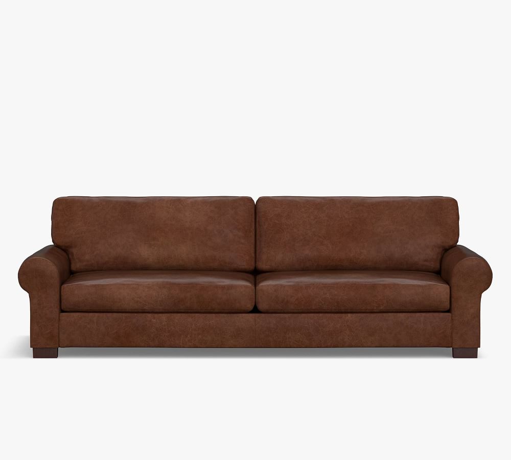 Turner Roll Arm Leather Sofa | Pottery Barn