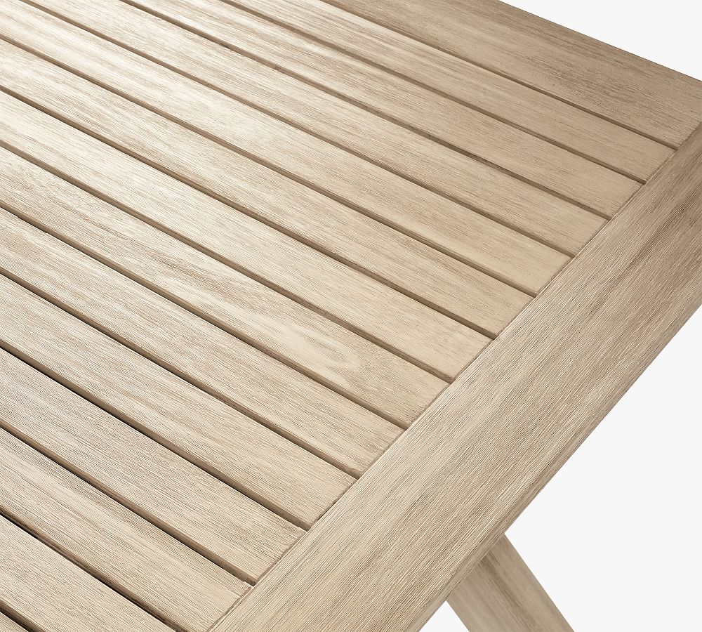 Indio FSC® Eucalyptus X-Base Extending Outdoor Dining Table | Pottery Barn