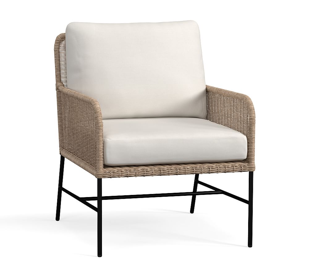 Tulum Wicker 24.5" Outdoor Lounge Chair | Pottery Barn