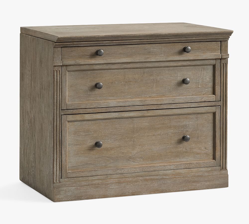 Livingston Double 2-Drawer Lateral Filing Cabinet with Top | Pottery Barn