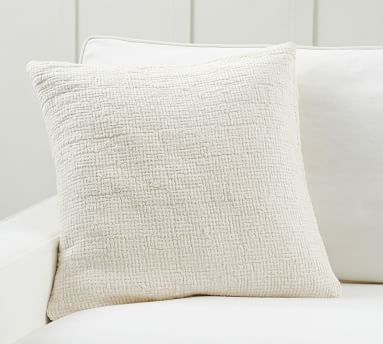 Ivy Linen Textured Pillow Cover | Pottery Barn