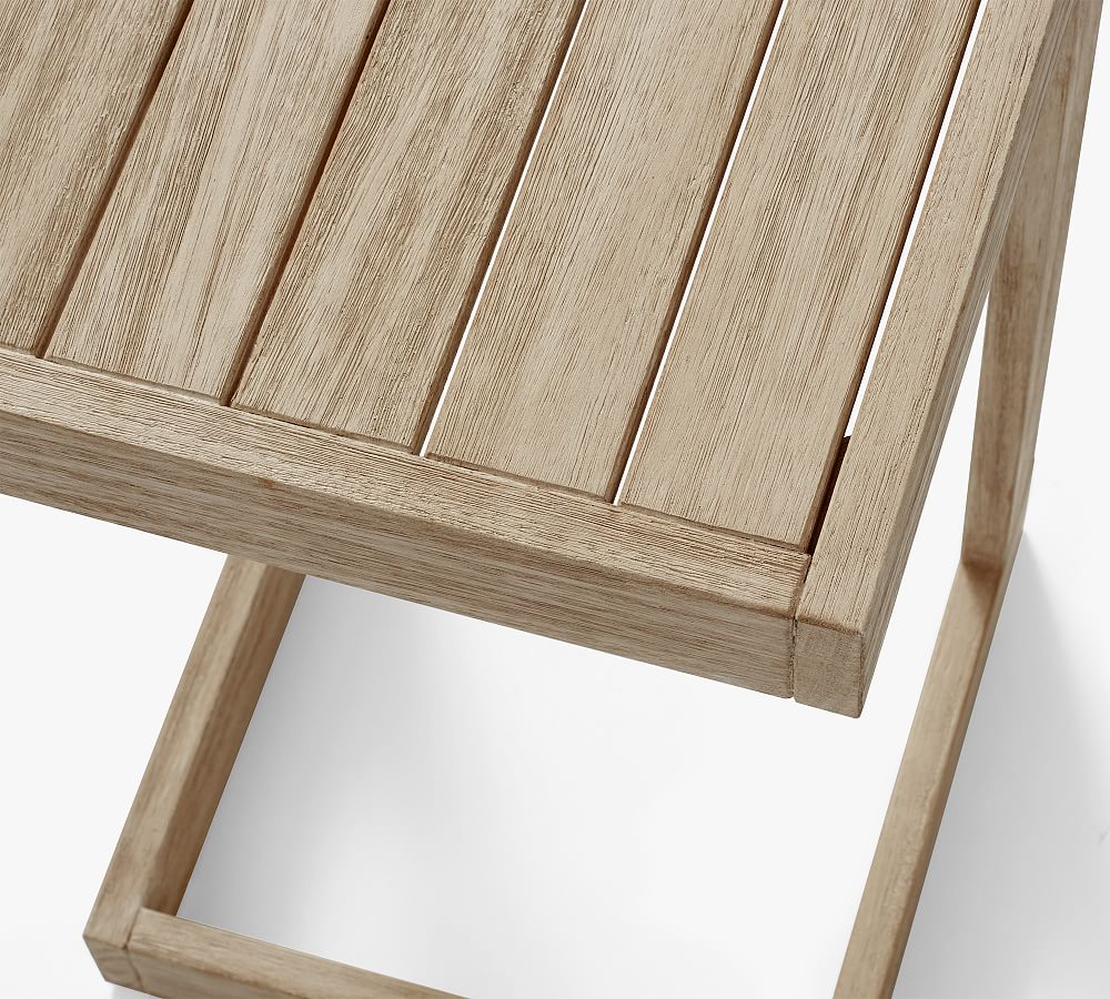 Indio 14" FSC® Eucalyptus Outdoor C-Table | Pottery Barn