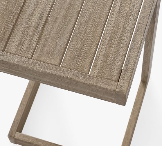 Indio 14" FSC® Eucalyptus Outdoor C-Table | Pottery Barn