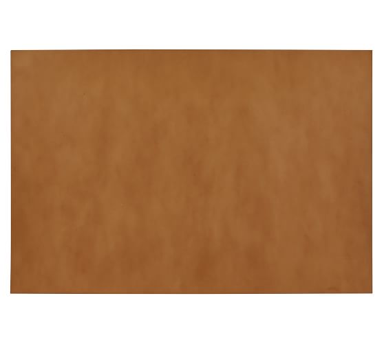 Leather Blotter And Mouse Pad Set, Tan/Black | Pottery Barn