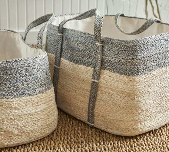 Fleur Rectangular Baskets, Set of 2 | Pottery Barn