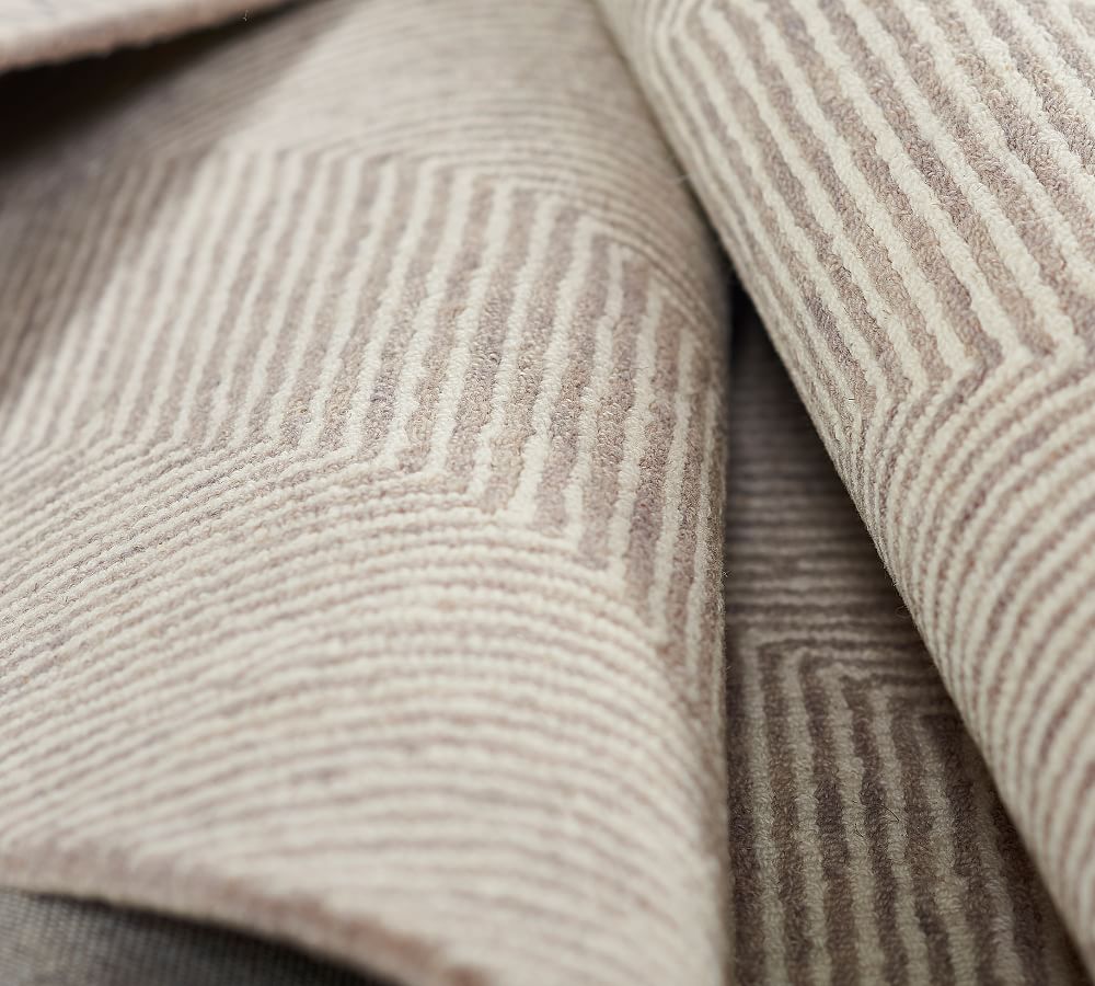 Iweala Handcrafted Chevron Rug | Pottery Barn