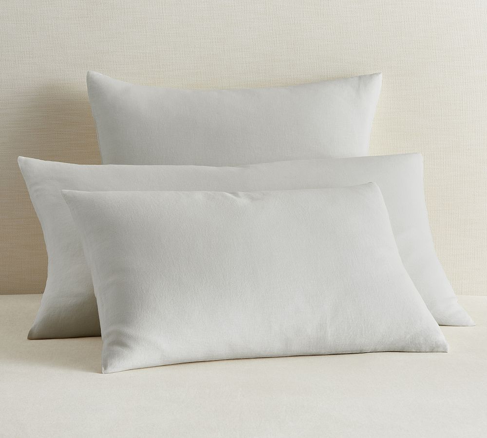 Classic Belgian Flax Linen Knife Edge Sham | Pottery Barn