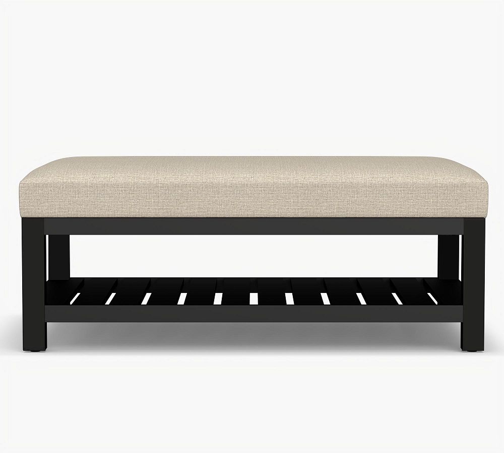 Jake Rectangular Upholstered Ottoman | Pottery Barn