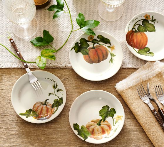 Rustic Pumpkin Dinnerware Collection | Pottery Barn
