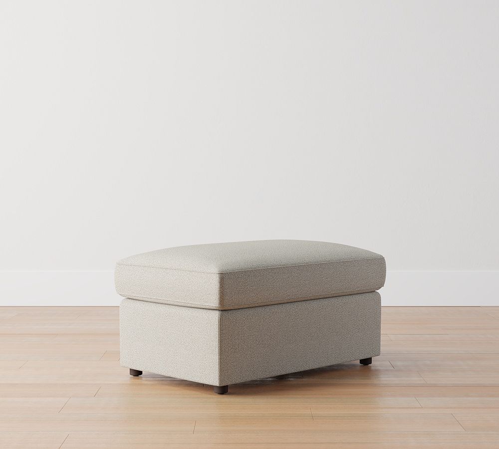 Union Upholstered Ottoman | Pottery Barn
