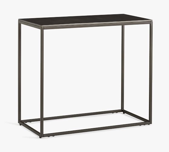 Duke Rectangular Metal Side Table | Pottery Barn