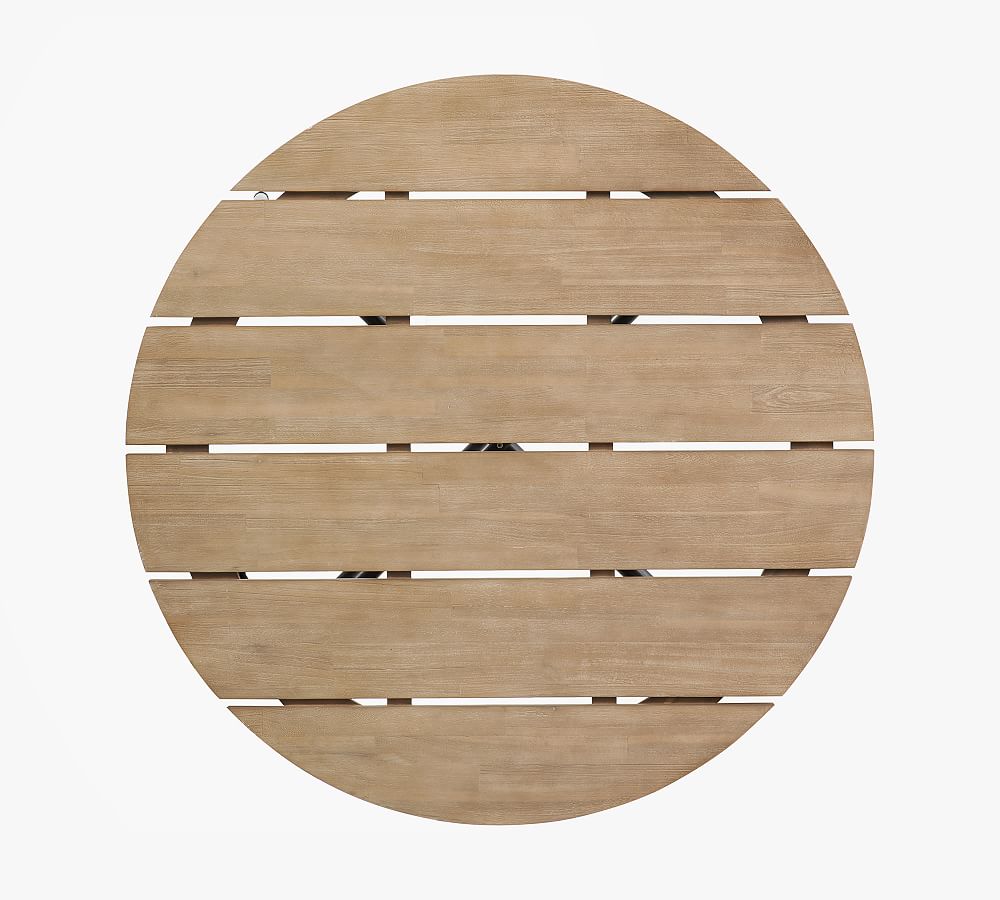 Tulum Acacia Round Outdoor Dining Table | Pottery Barn