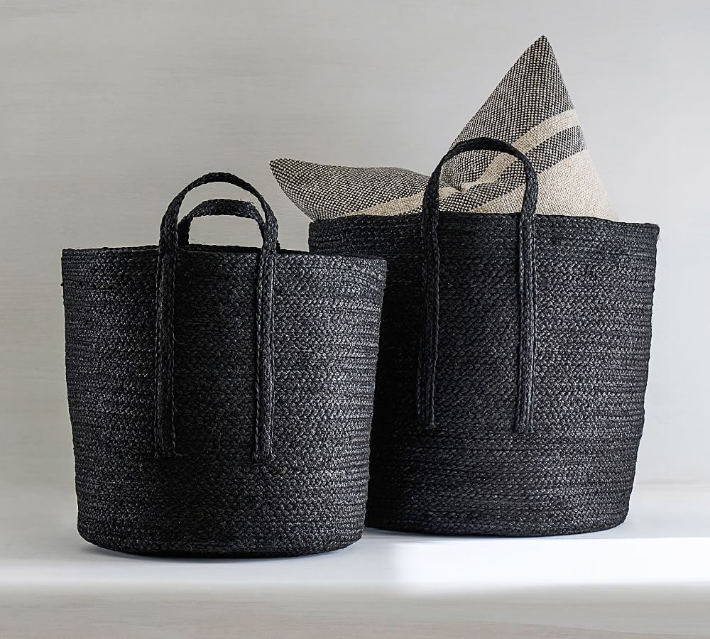 Baja Handwoven Jute Baskets - Set of 2 | Pottery Barn