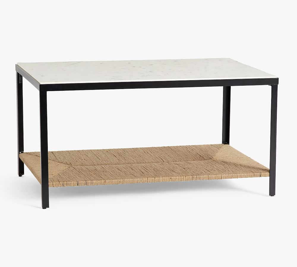 Theo Rectangular Marble Coffee Table | Pottery Barn