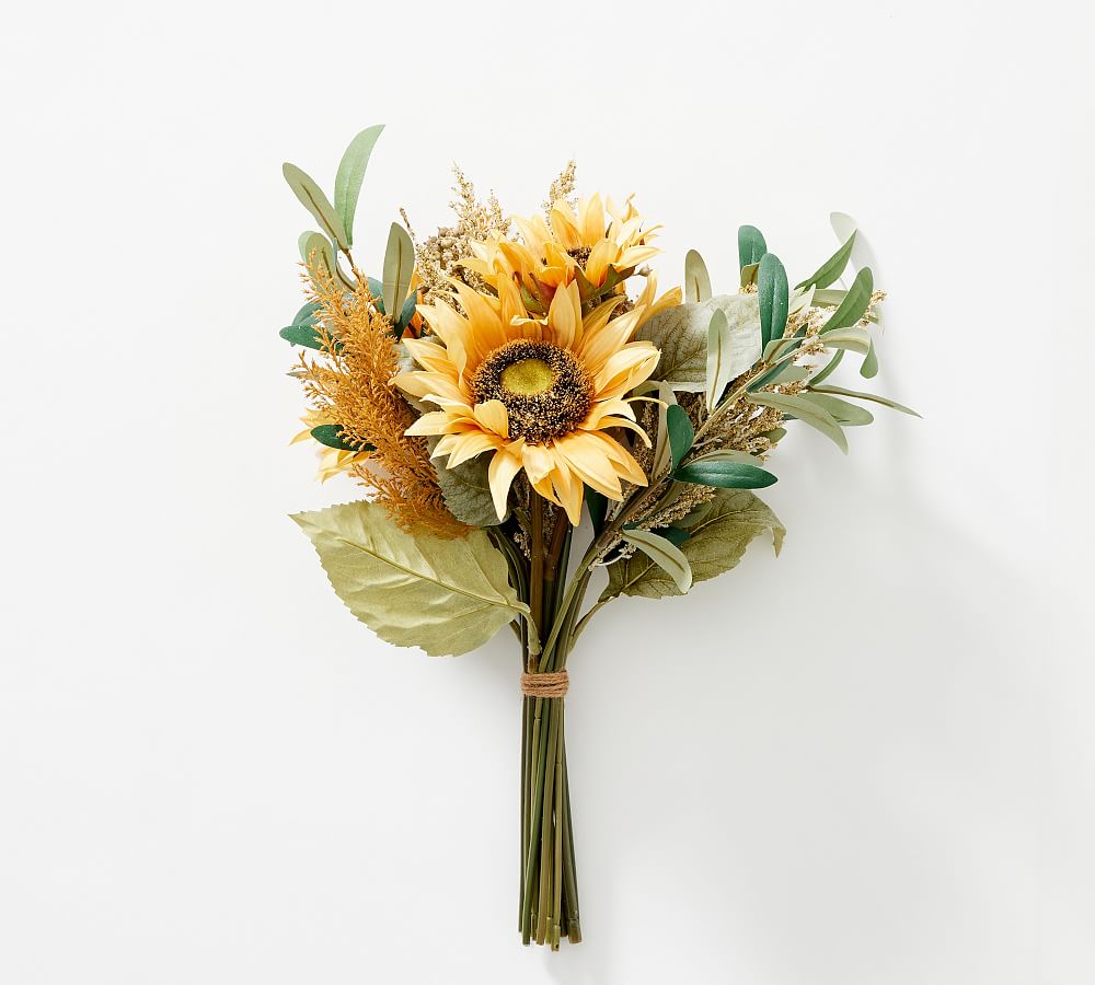 Faux Mixed Sunflower Bundle | Pottery Barn