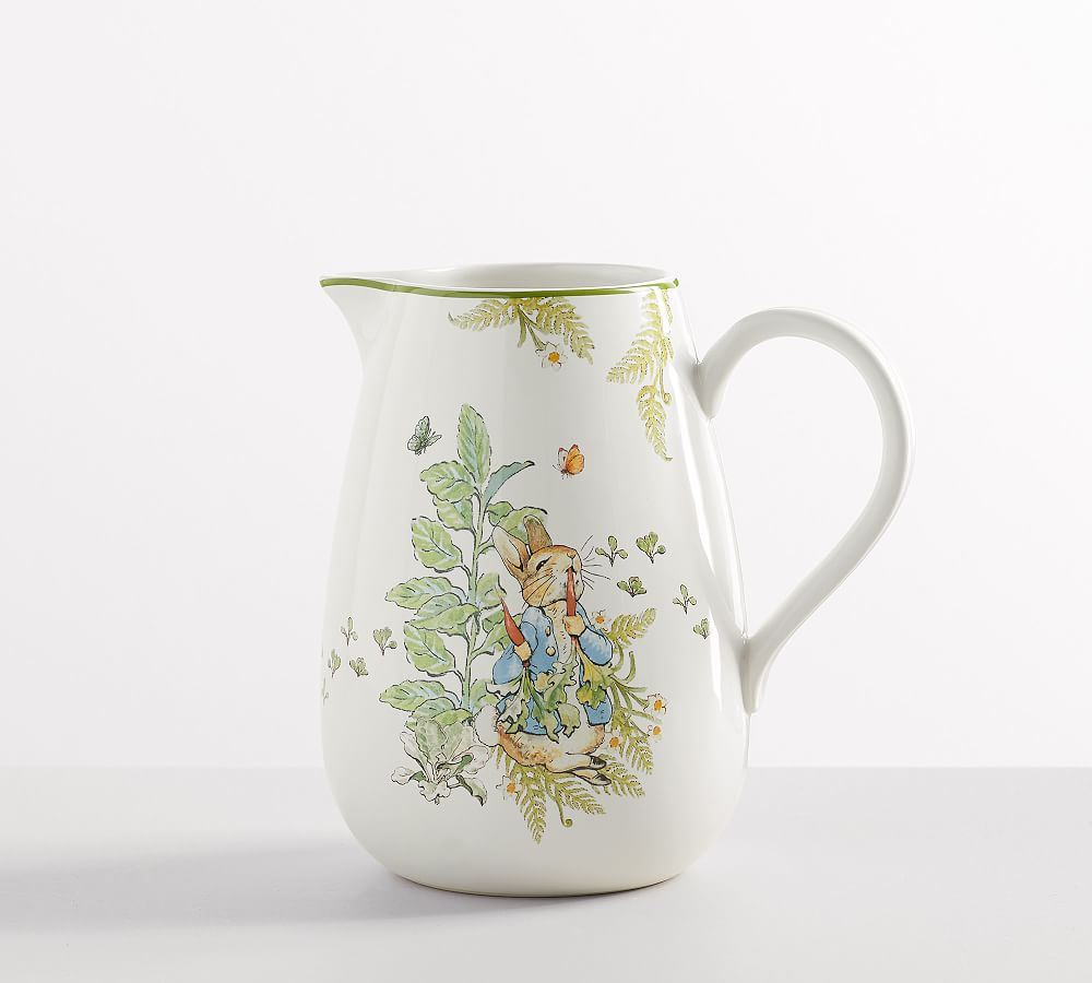 Peter Rabbit™ Stoneware Pitcher | Pottery Barn
