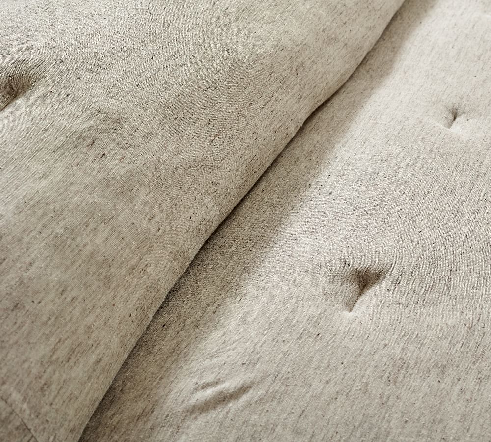 Belgian Flax Linen Jersey Comforter | Pottery Barn