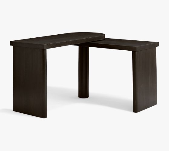 Cayman L-Shape Rotating Desk | Pottery Barn
