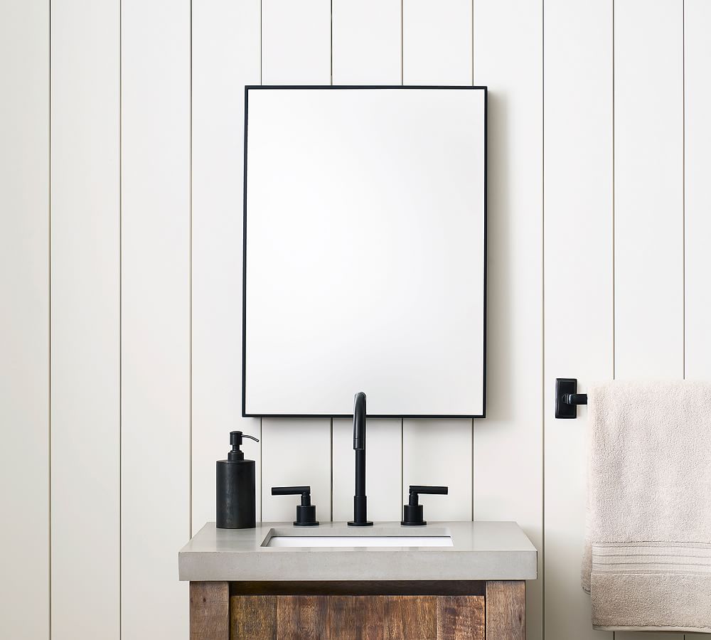 OPEN BOX: Linden Rectangular Mirror | Pottery Barn
