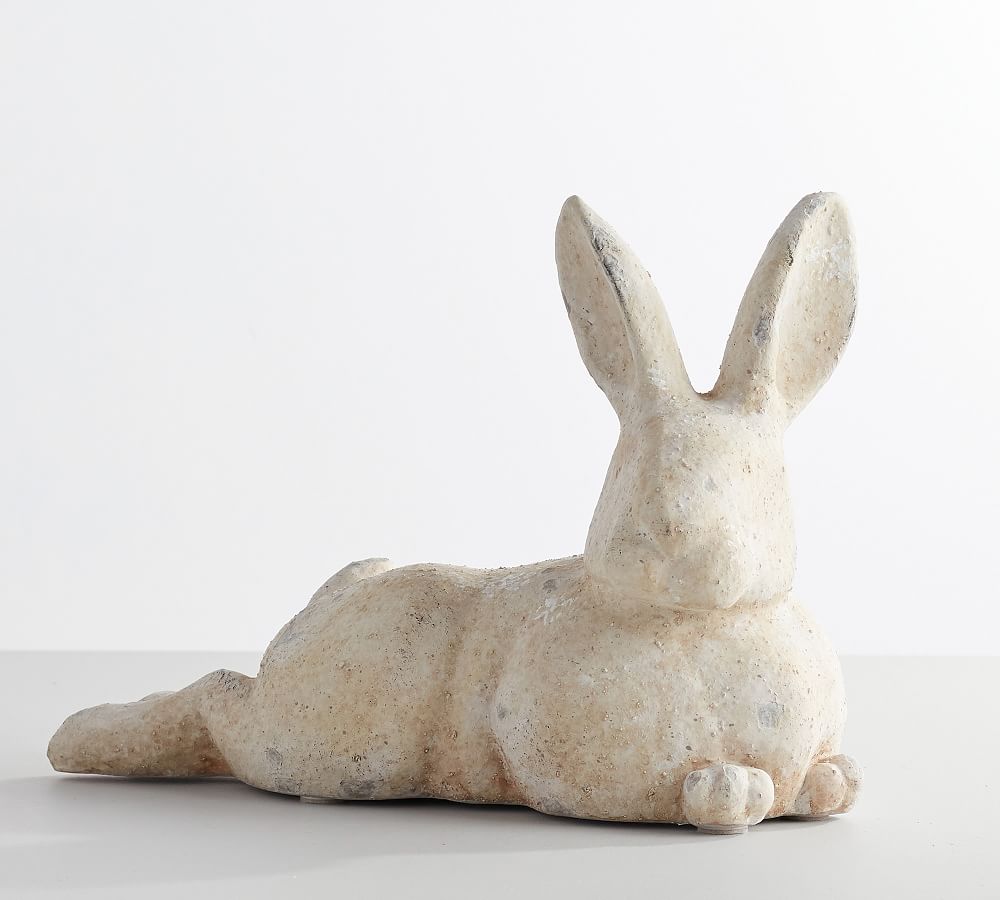 Handcrafted Terracotta Bunny Sculptures | Pottery Barn