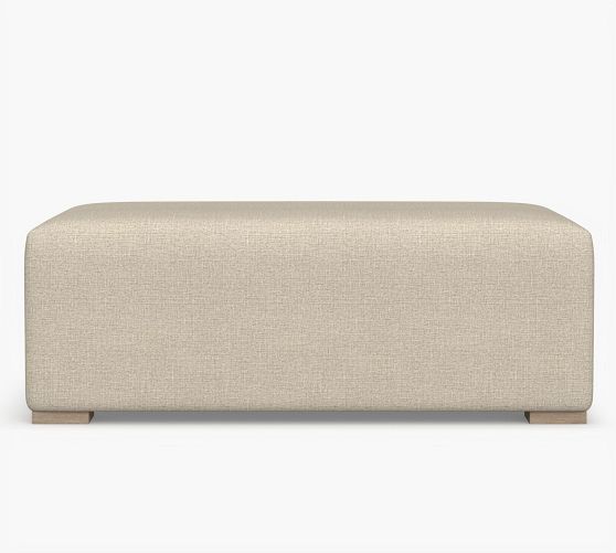 Universal Upholstered Rectangular Ottoman | Pottery Barn