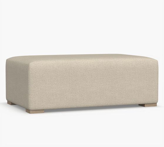 Universal Upholstered Rectangular Ottoman | Pottery Barn