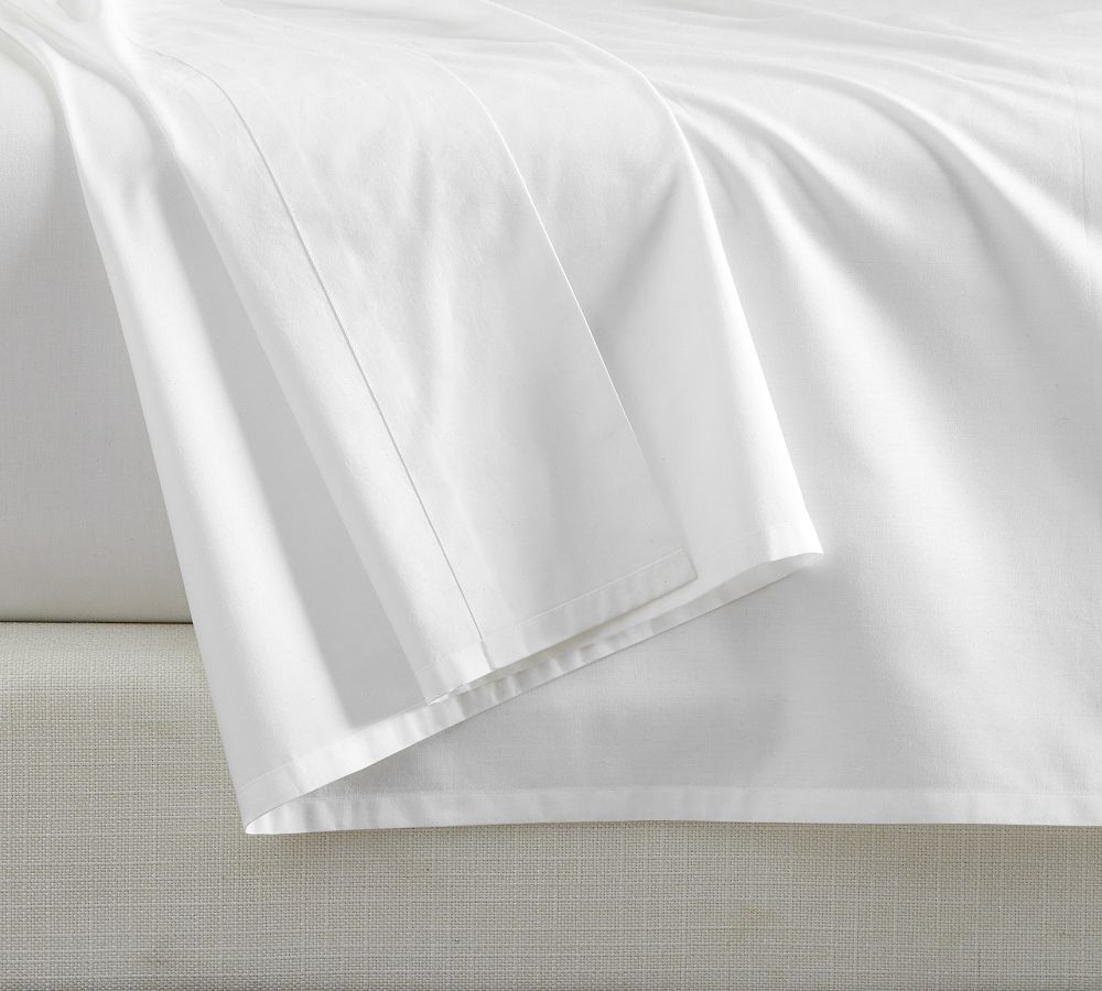 Retreat Standard Percale Flat Sheet | Pottery Barn