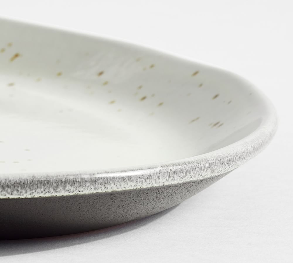 Rustic Speckled Handcrafted Terracotta Serving Platter | Pottery Barn