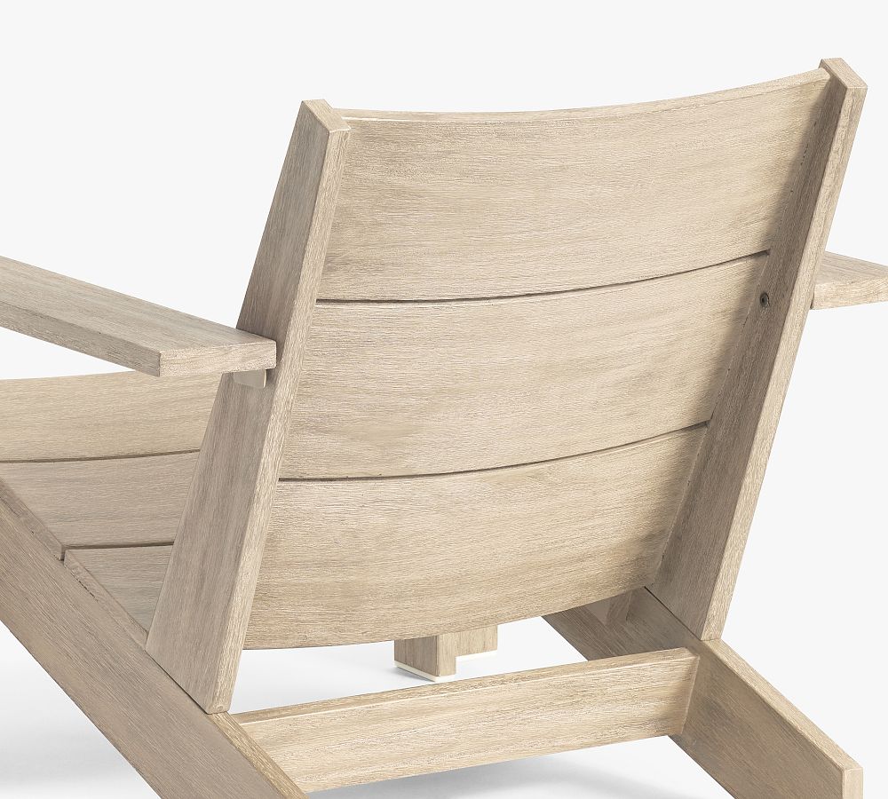 Indio Eucalyptus Modern Outdoor Adirondack Chair | Pottery Barn
