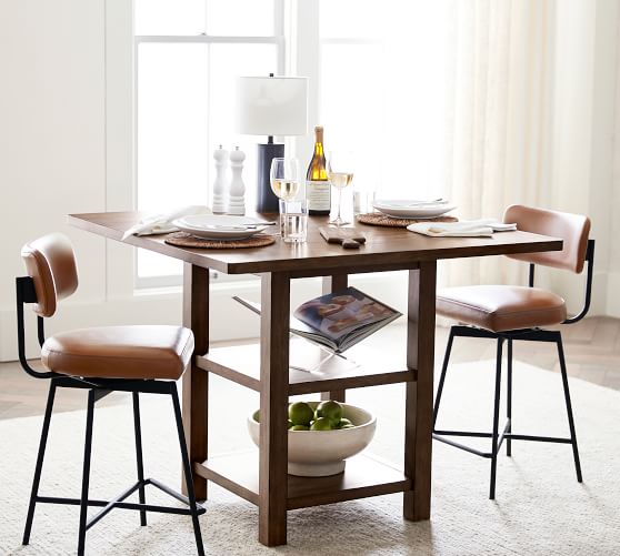 Mateo Storage Counter Height Dining Table | Pottery Barn