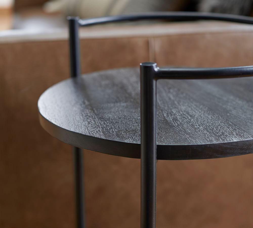 Warren Round Bar Cart | Pottery Barn