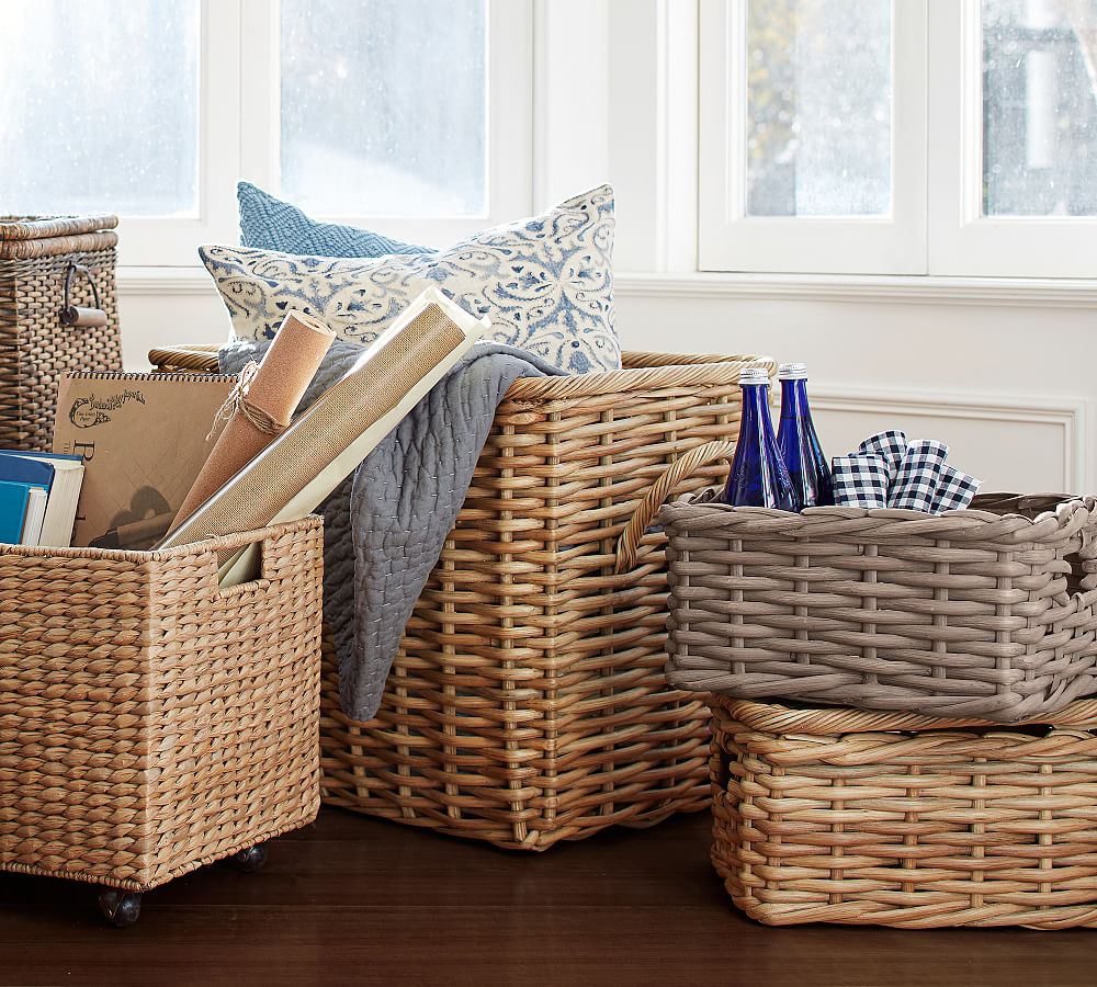 Aubrey Woven Oversized Storage Basket | Pottery Barn